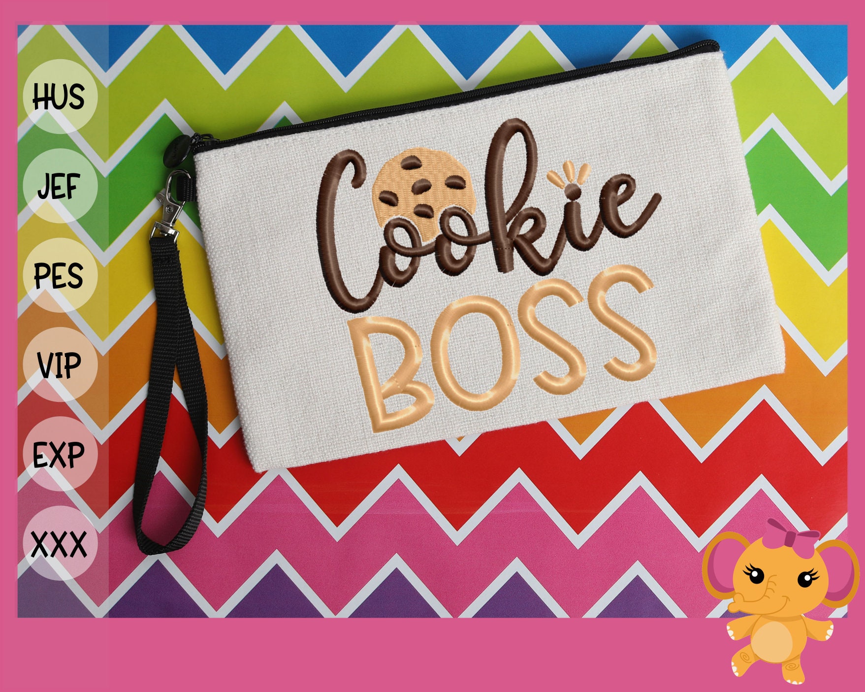 Cookie Boss Machine Embroidery Designs Digital File | Etsy