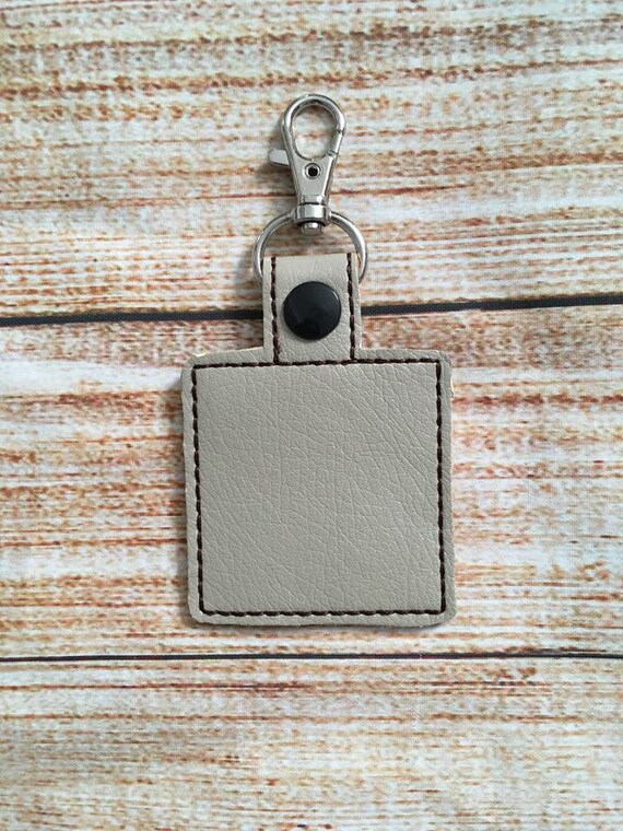 Basic Blank Square Snap Tab ITH Machine Embroidery Designs | Etsy