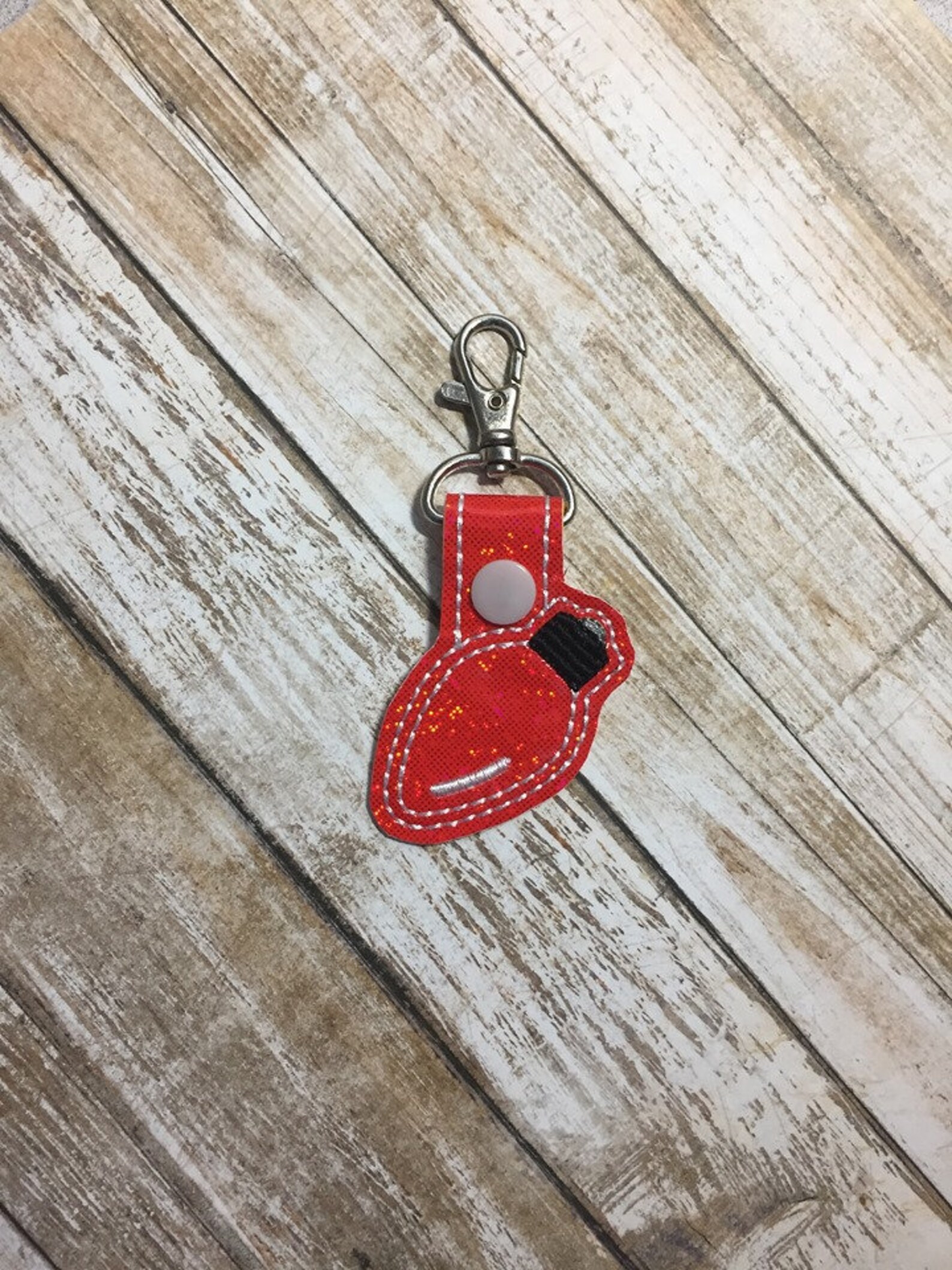 Christmas Tree Blub Vintage Snap Tab Key Fob ITH Machine - Etsy