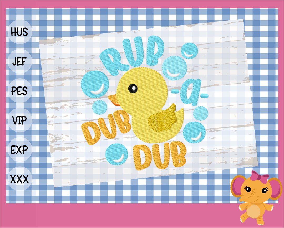 Nursery Rhyme Rub-a-dub Dub Machine Embroidery Designs Digital Files - Etsy