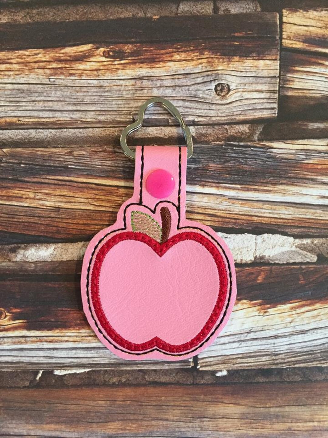 Apple Snap Tab ITH Machine Embroidery Design Digital File - Etsy