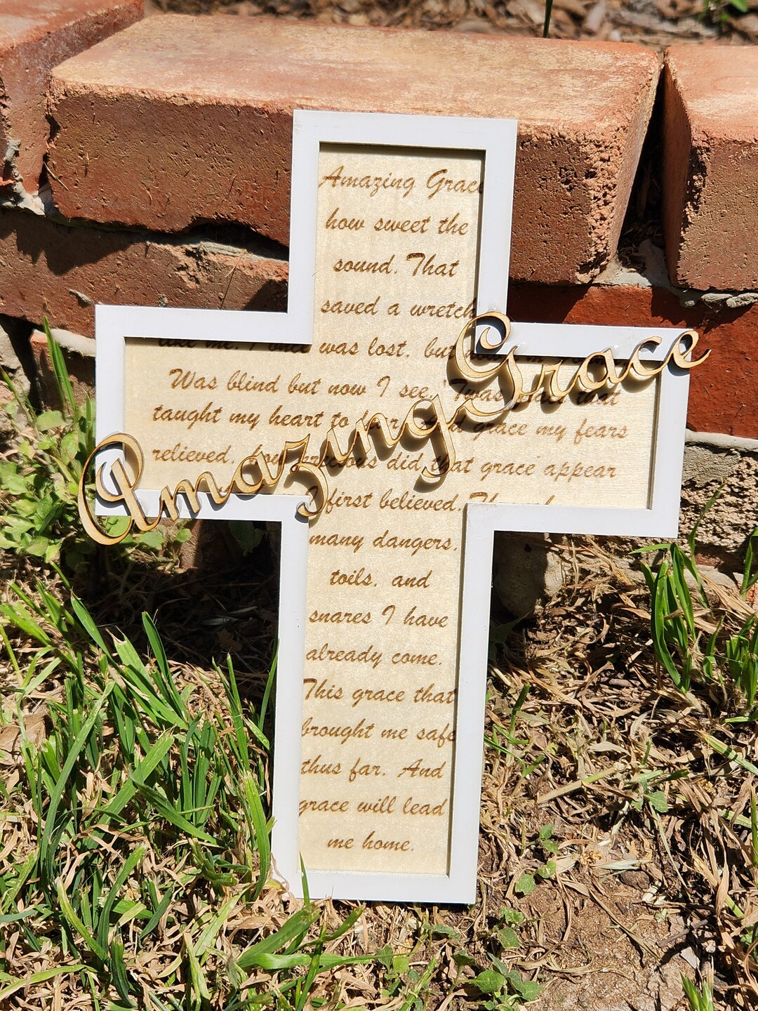 Amazing Grace Cross SVG File - Etsy