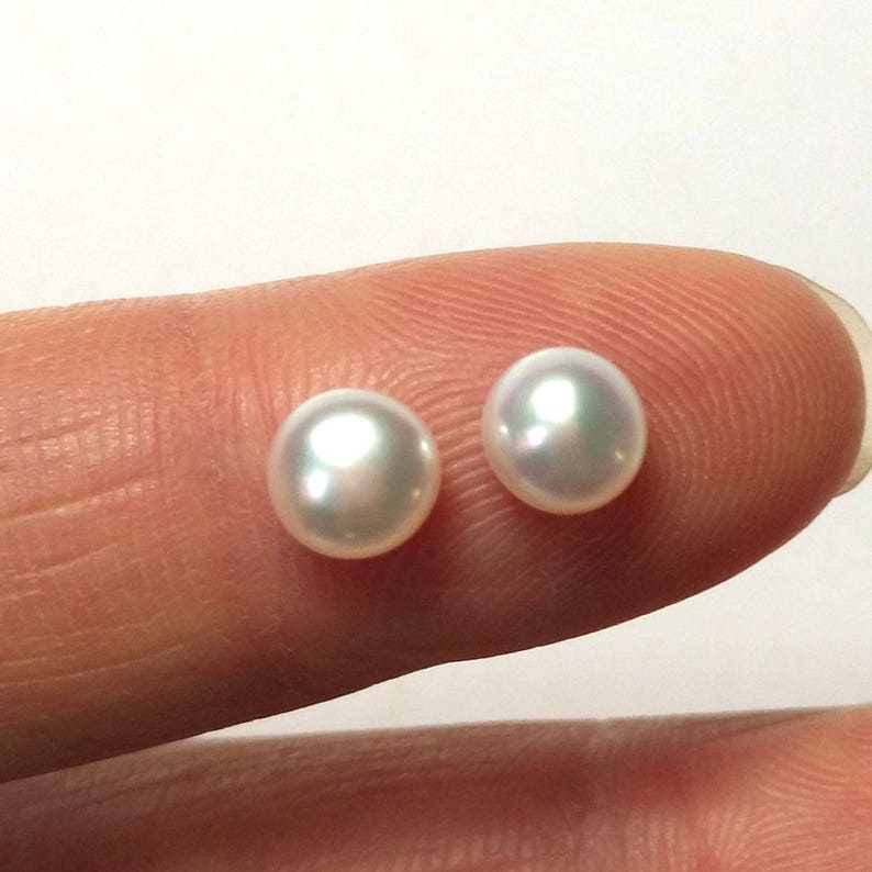 5-6mm Button Pearls Genuine Freshwater Pearl Loose Pearl - Etsy Australia