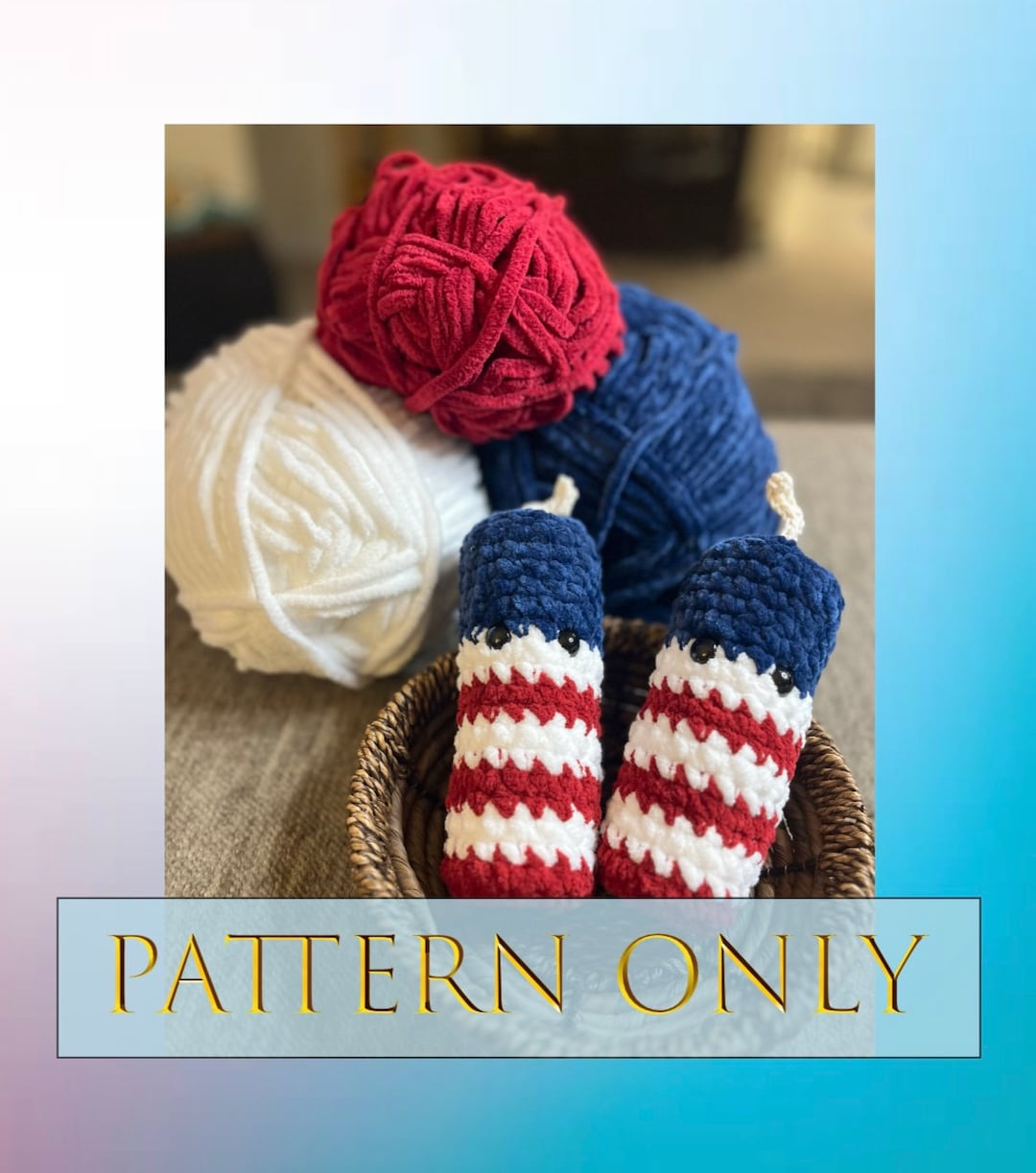 Firecracker Jack, Crochet Pattern, 4th of July Crochet Pattern, Crochet ...