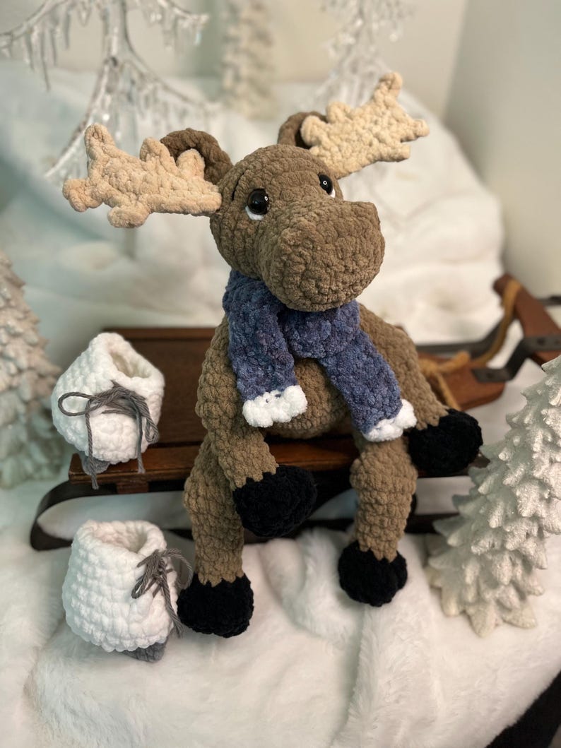 Muffin the Moose, Moose Pattern, Crochet Pattern, Amigurumi Moose ...