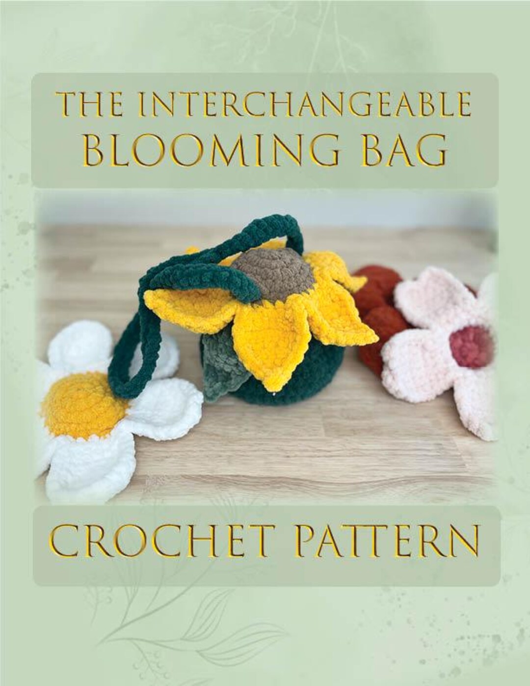 Crochet Blooming Bag Pattern, Interchangeable Flower Pouch (english PDF ...
