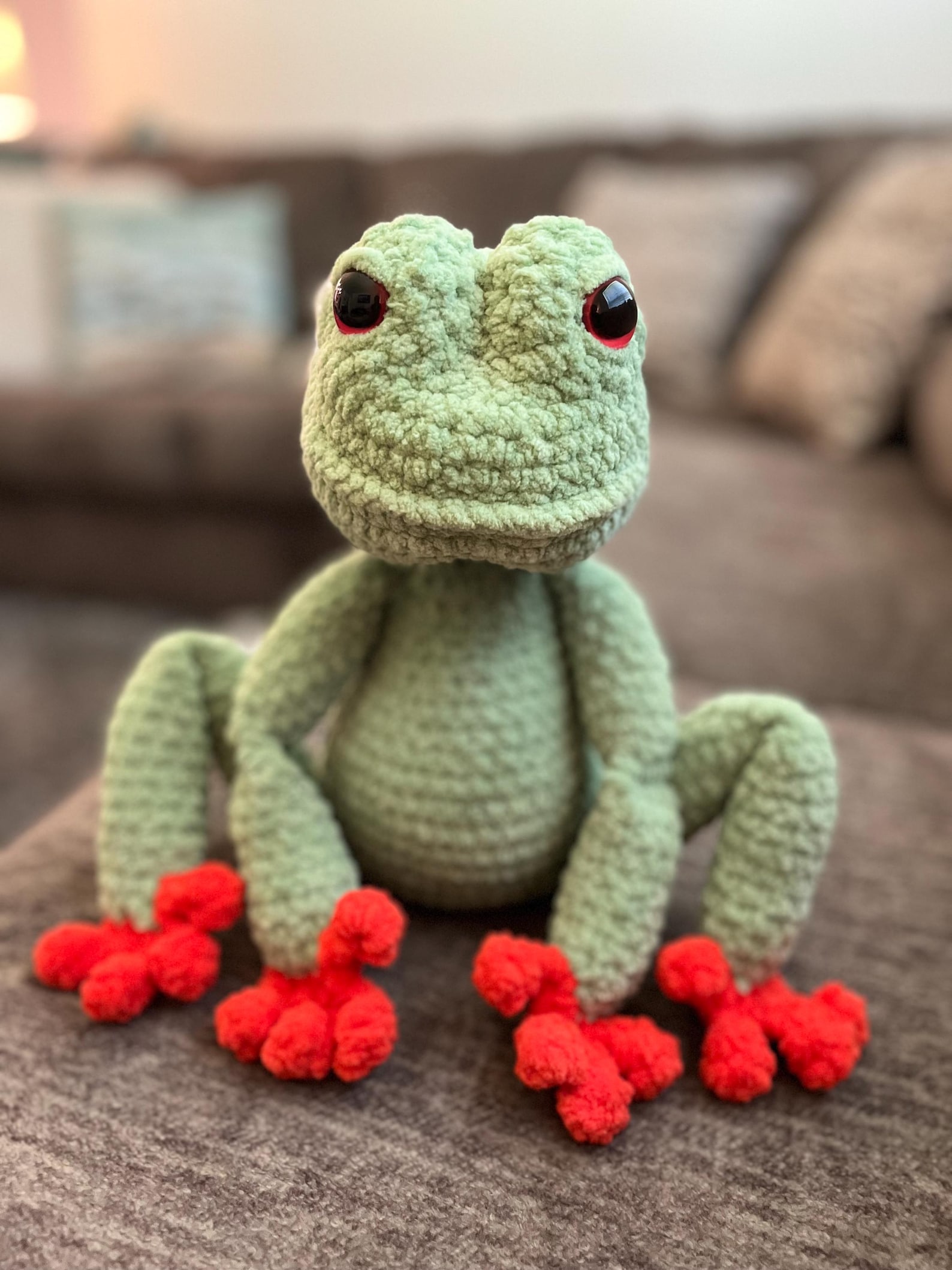 Fred the Tree Frog, Crochet Pattern, Crochet Frog, Frog Pattern ...