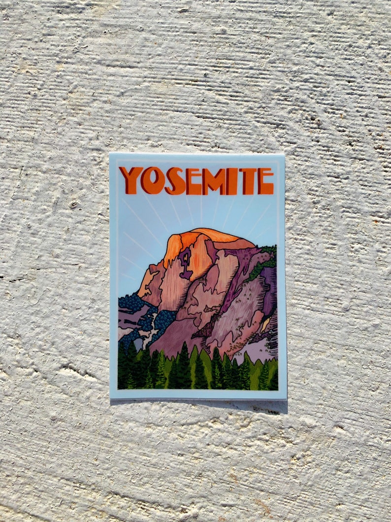 Yosemite National Park Sticker - Etsy