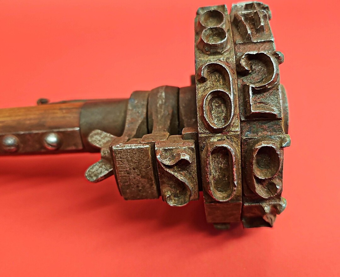 19th C Antique Wood Log Marking Tool Hammer WW2,L.1940,FREIBURG GOHLERS ...