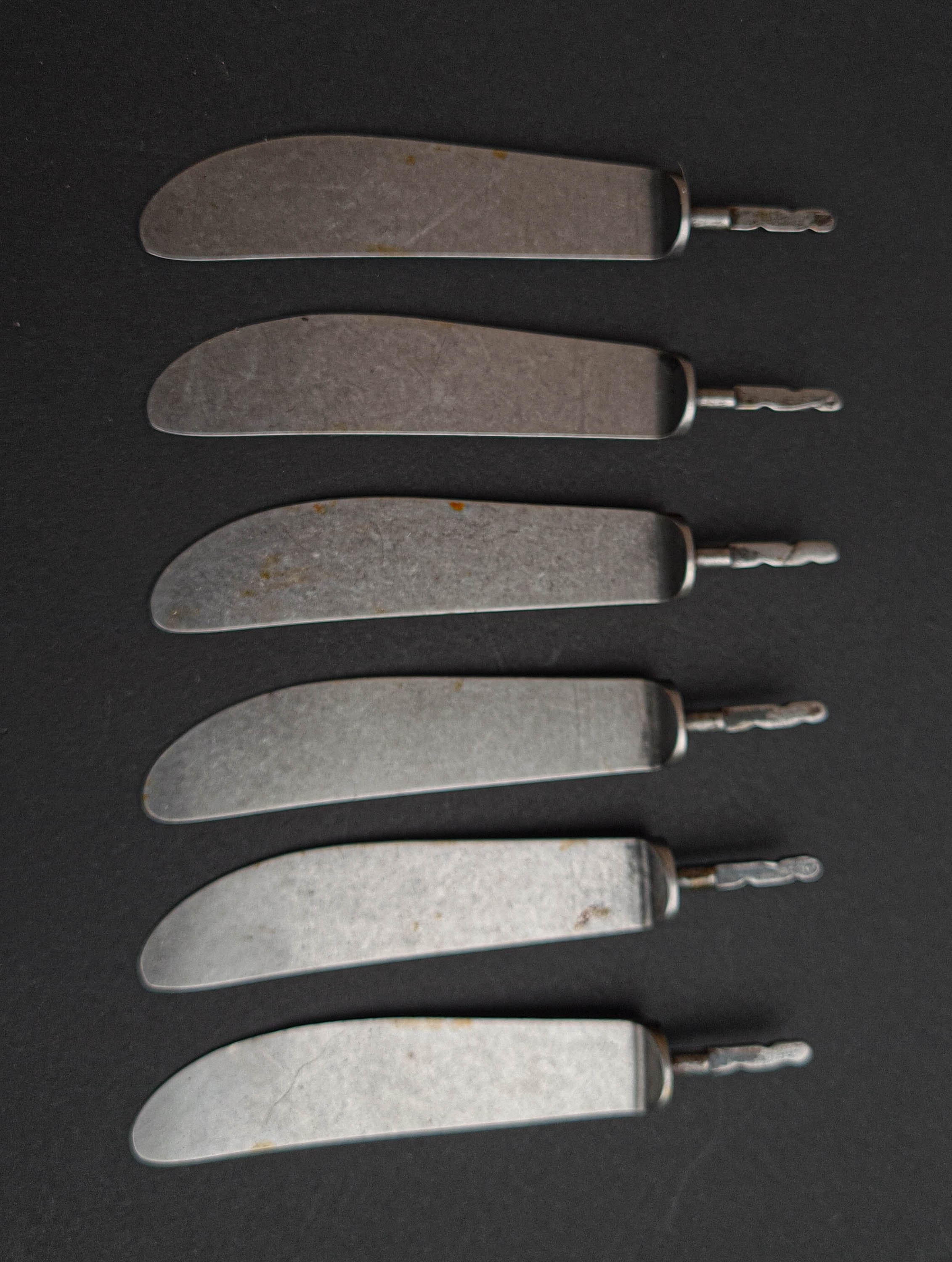 Lot of 6 Vintage Knife Fixed Blank Blade Hunting Knife Bowie Knife ...