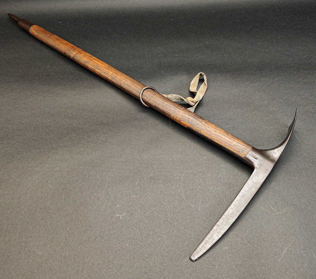 Rare Unusual Walking Stick Pickle Axe Ice Axe Eispickel STUBAI - Etsy