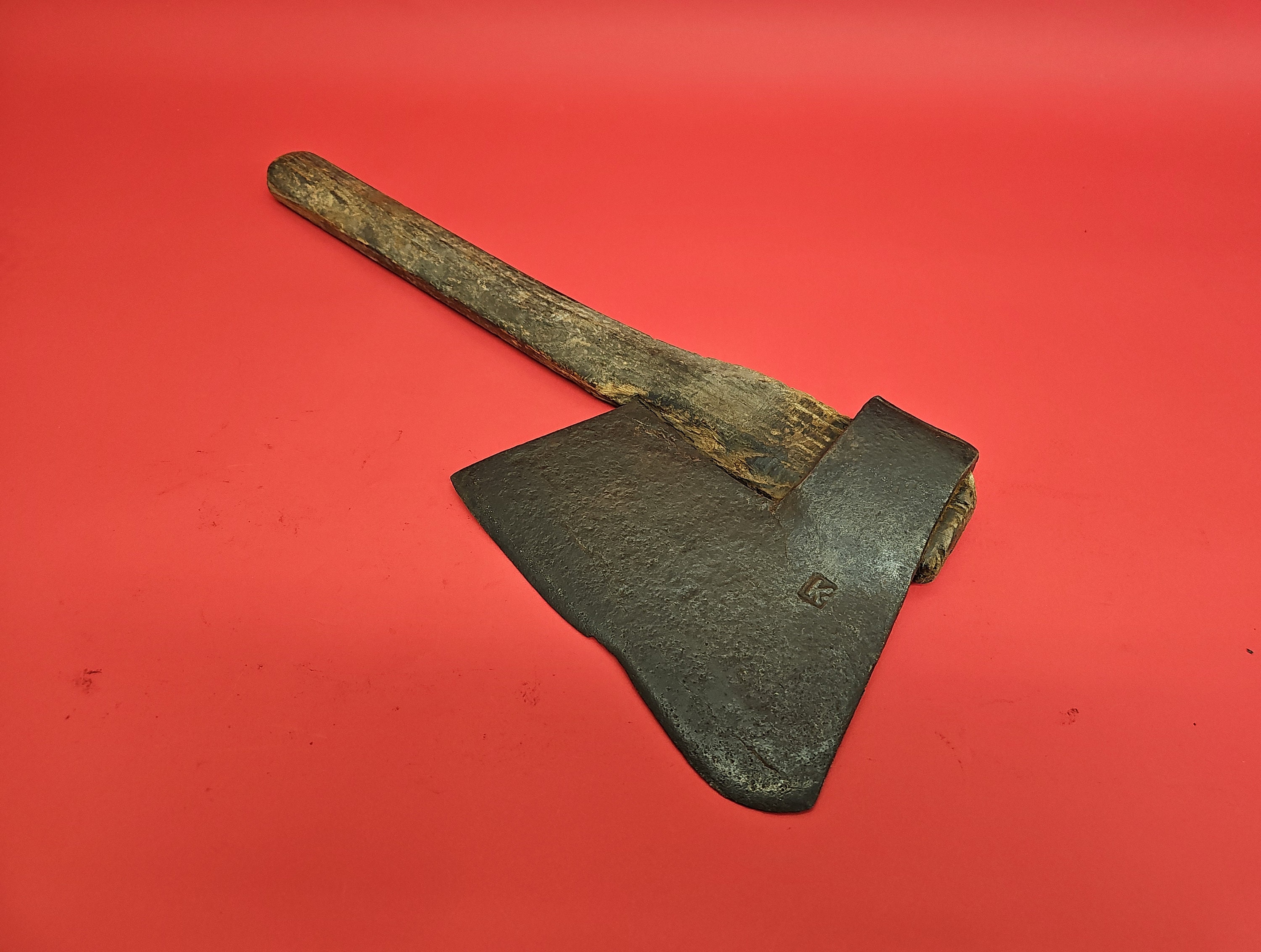 19th C Antique Rare Primitive Wrought Hewing Goosewing Bearded Broad ...