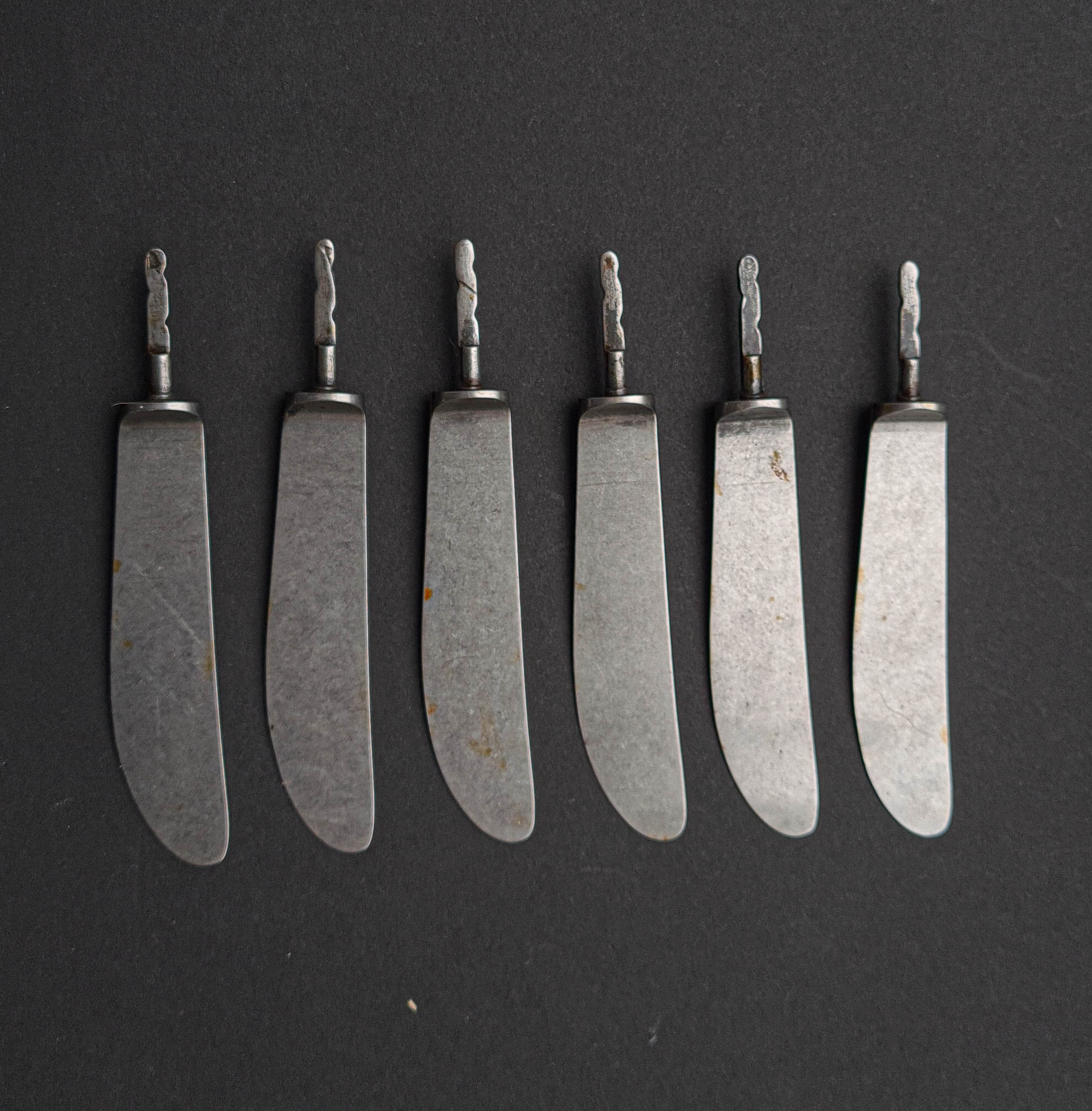 Lot of 6 Vintage Knife Fixed Blank Blade Hunting Knife Bowie Knife ...