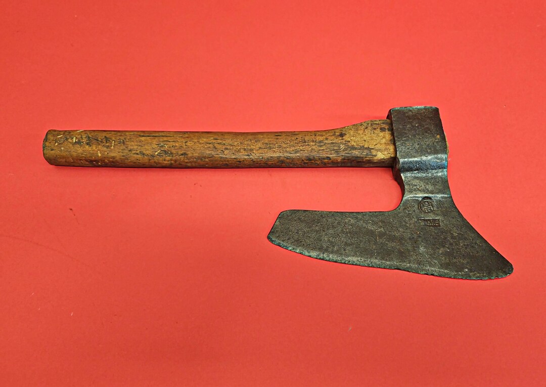 ANTIC Goosewing Bearded Broad German Hatchet Axe Head Handmade Forged ...