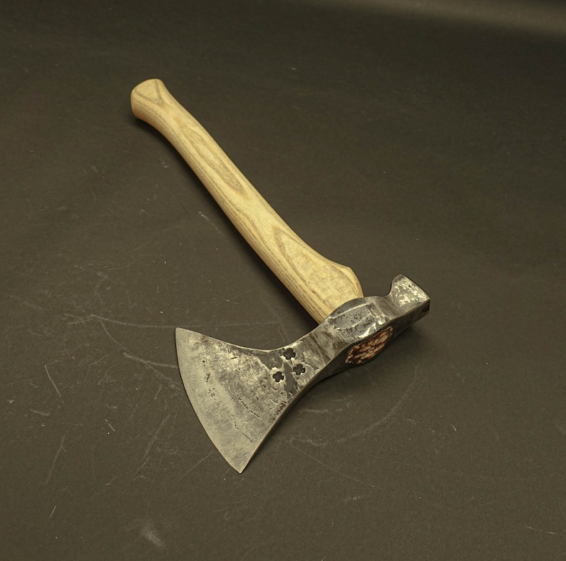 Hacha de camping Bushcraft: hacha forestal pequeña de acero al carbono ...