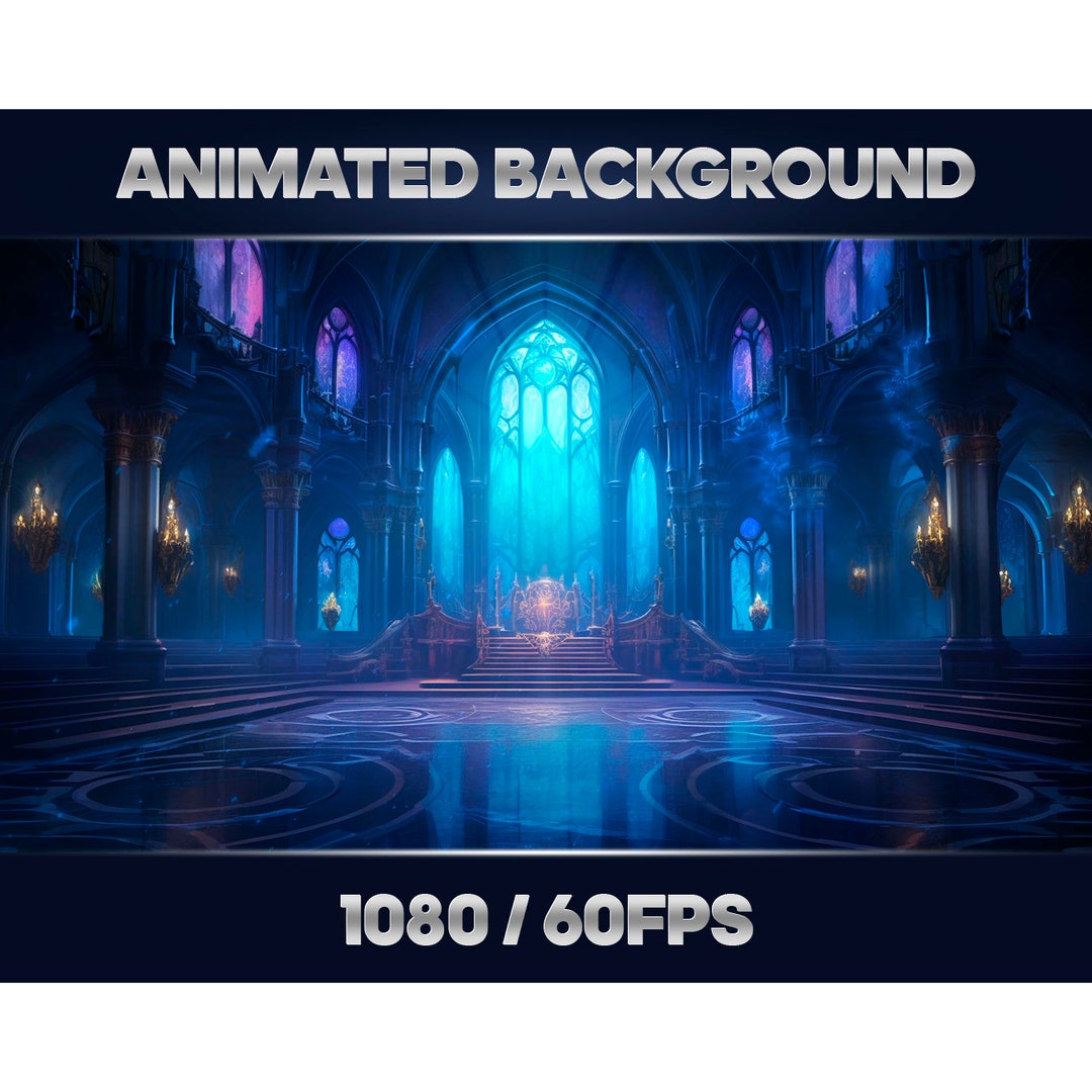ANIMATED BACKGROUND for Vtuber, Fantasy Palace, Looped Background ...