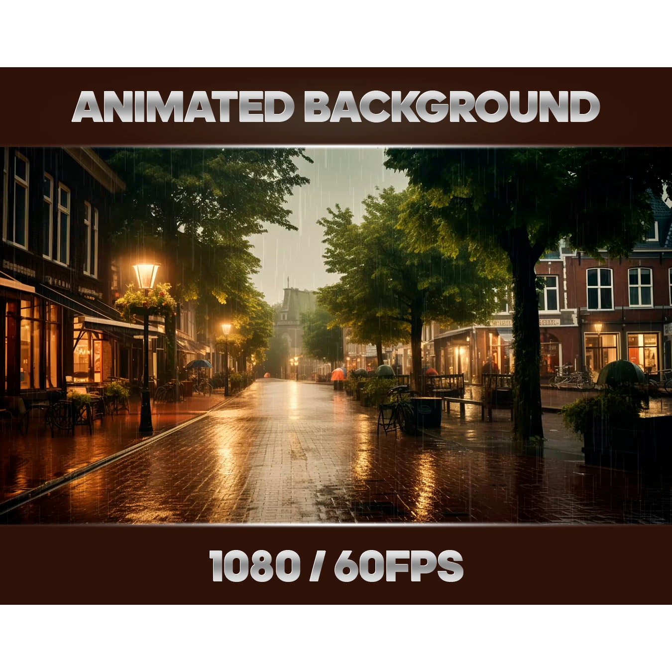 Vtuber Background,rainy Street, Animated Background, Twitch Overlay - Etsy