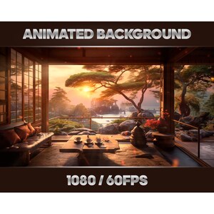 Vtuber Background, Japanese Room, Animated Background, Twitch Overlay ...