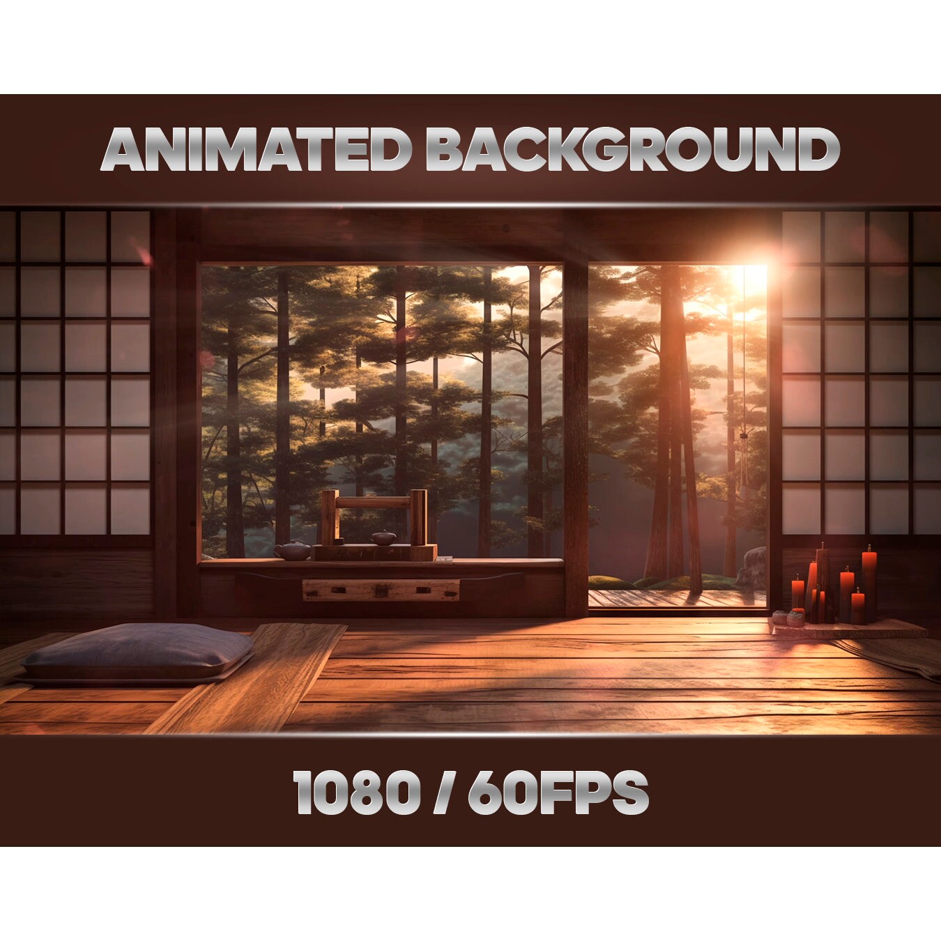 ANIMATED BACKGROUND for Vtuber, Japanese Room, Looped Background ...