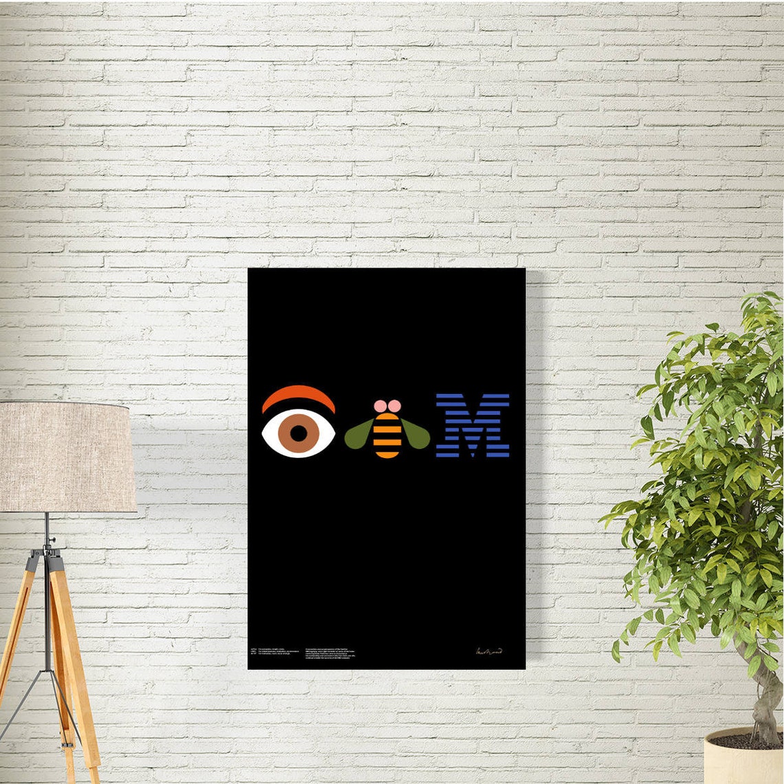 IBM Advertising Poster Eye-Bee-M Rebus by Paul Rand 1981 | Etsy