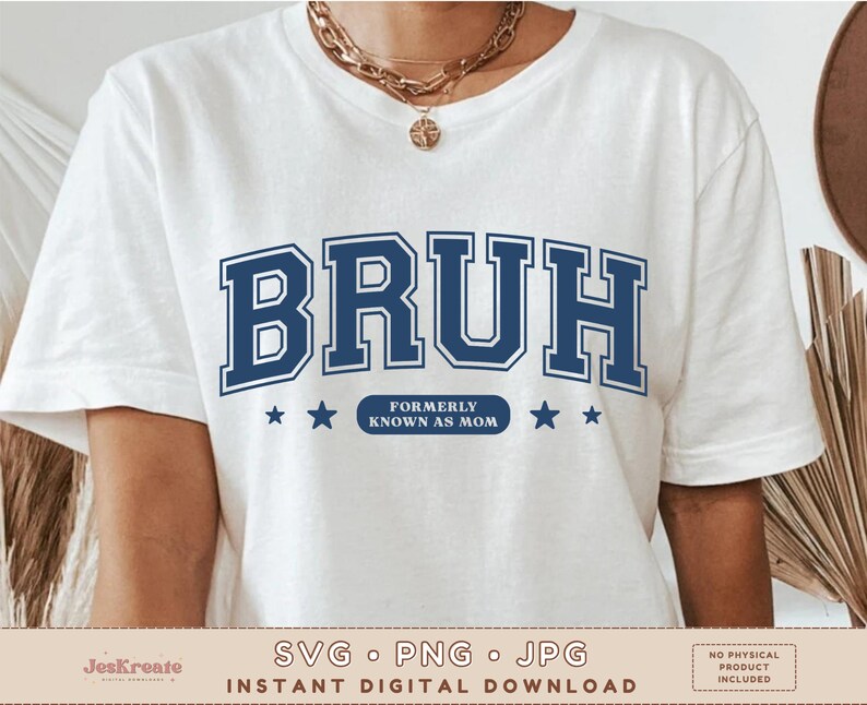 Bruh Formerly Known as Mom SVG PNG JPG | Funny Mom Svg | Mom Life Svg ...