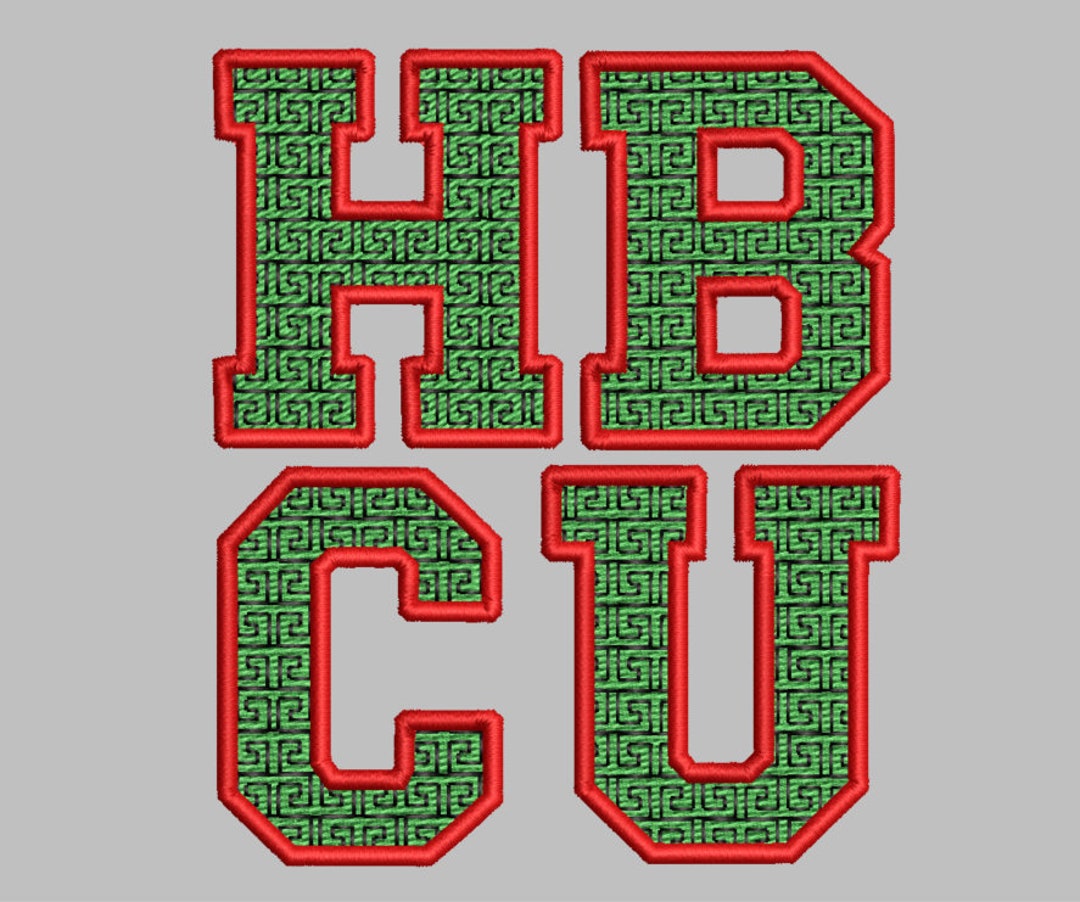 HBCU Digital Files Motif Embroidery Files ~ One Size ~ PES Files & More ...