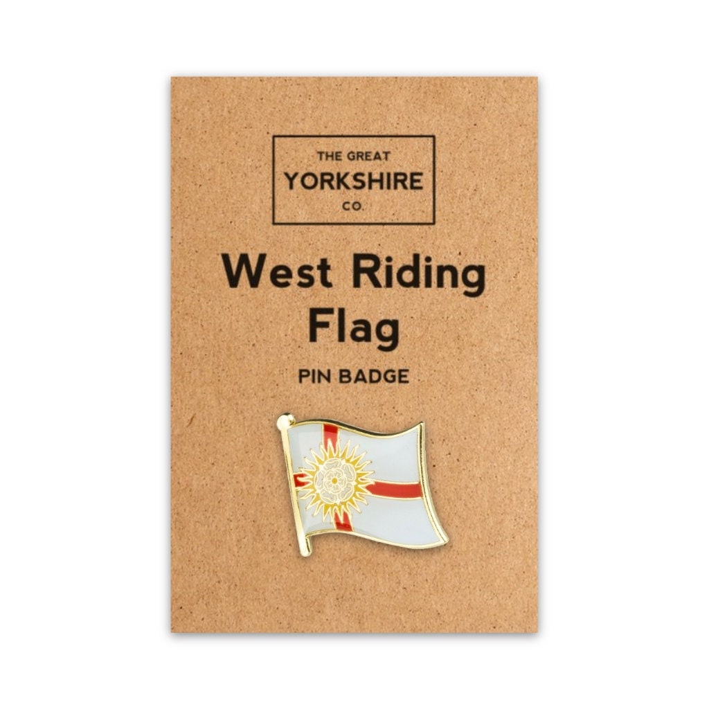 West Riding of Yorkshire Flag Pin Badge Regional Gifts / White Rose ...
