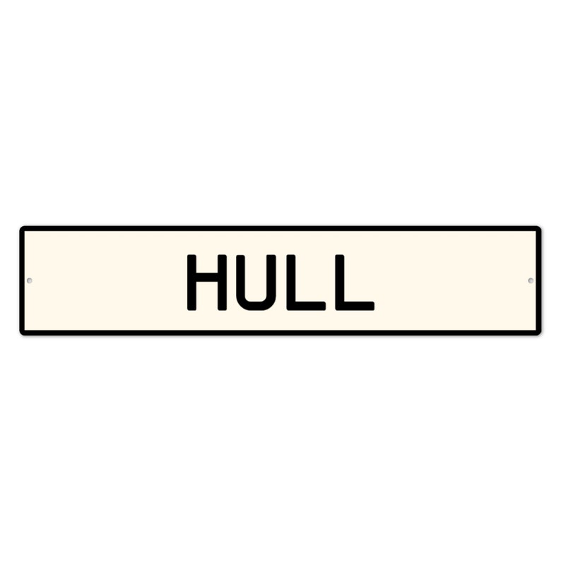 Hull Aluminium Metal Street Style Sign Unique Gift / - Etsy