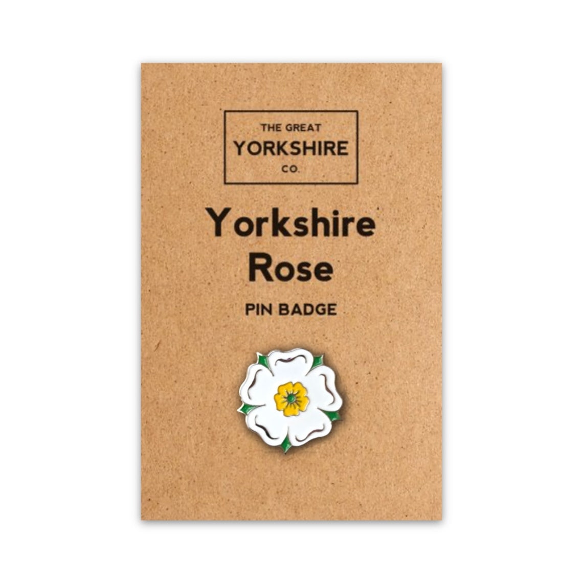 Yorkshire White Rose Pin Badge Regional Gifts / House of | Etsy