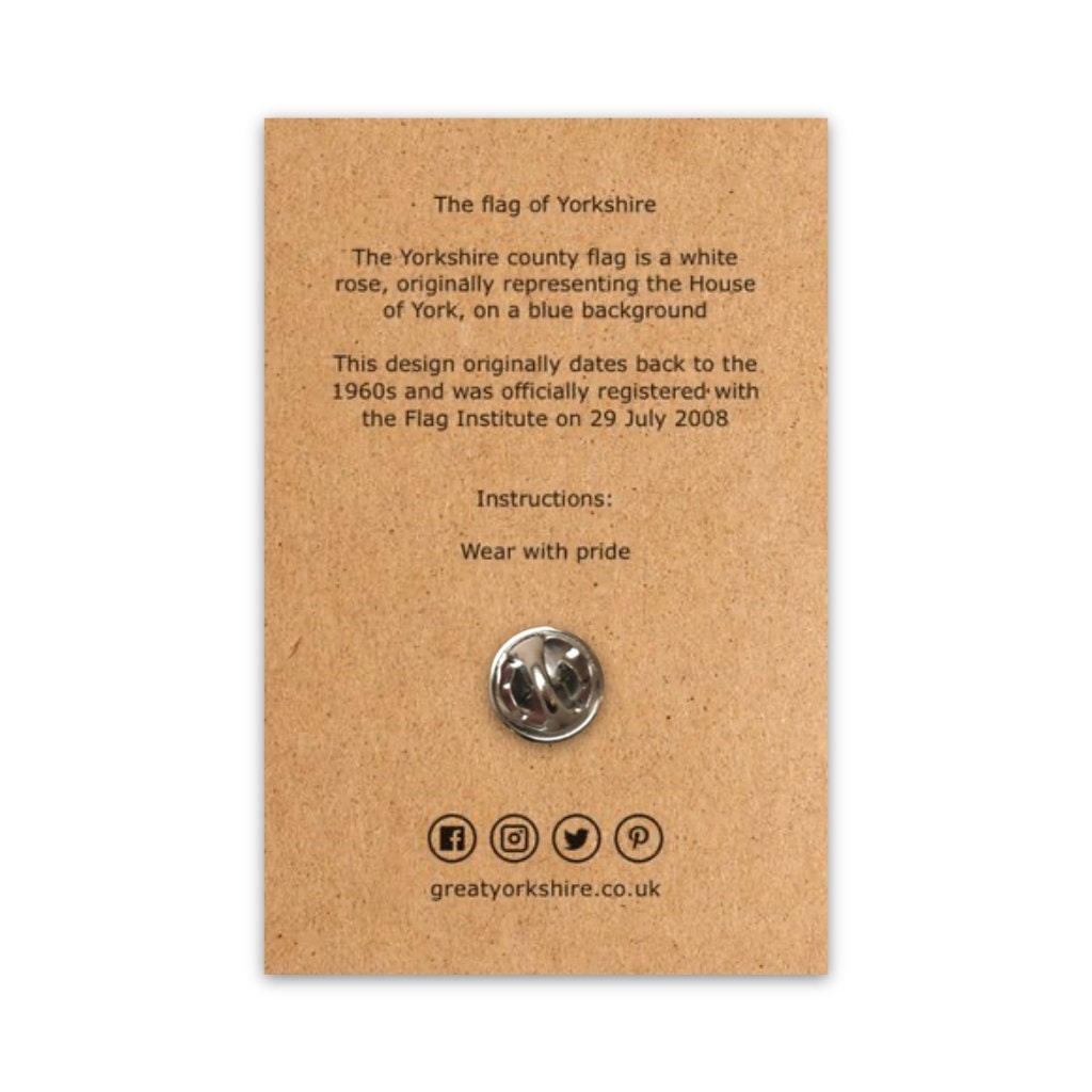 Yorkshire Flag Pin Badge White Rose / House of York / - Etsy