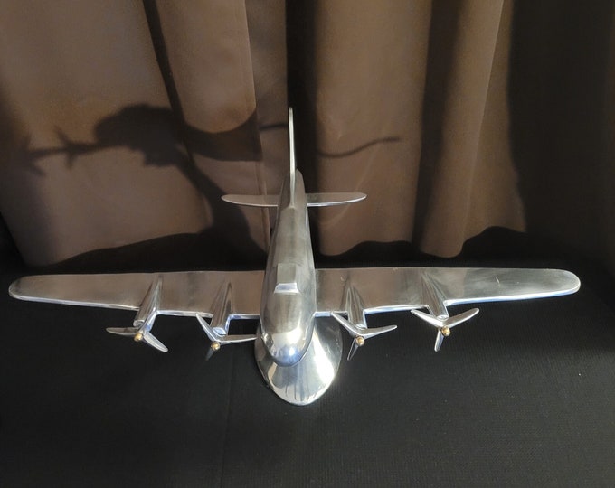 Aluminon Airplane/model/sculpture/metal Art/home & Office Decor/vintage ...