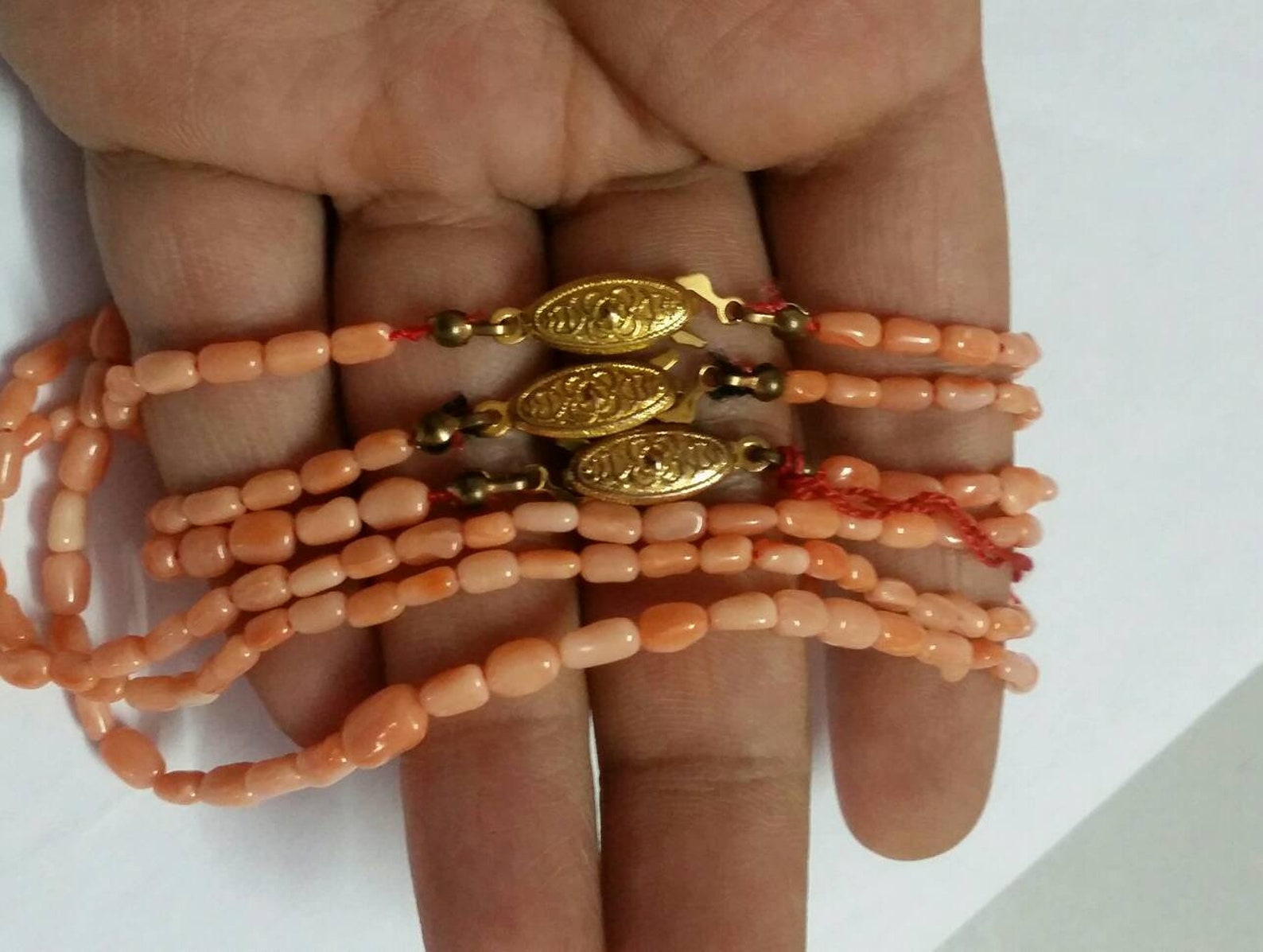 Natural Italian Coral Beads Coral necklece 16 inches Strings | Etsy