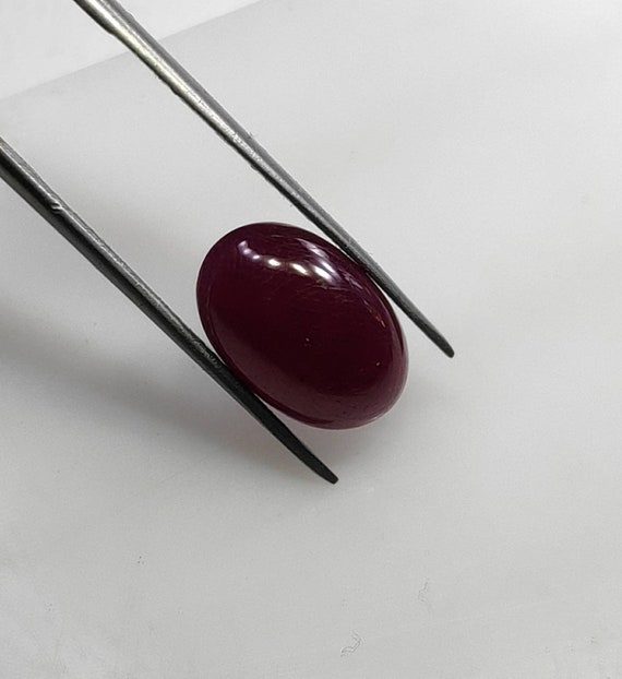 Natural Pigeon Blood Ruby Oval Shape Cabochon Stone Red Ruby - Etsy
