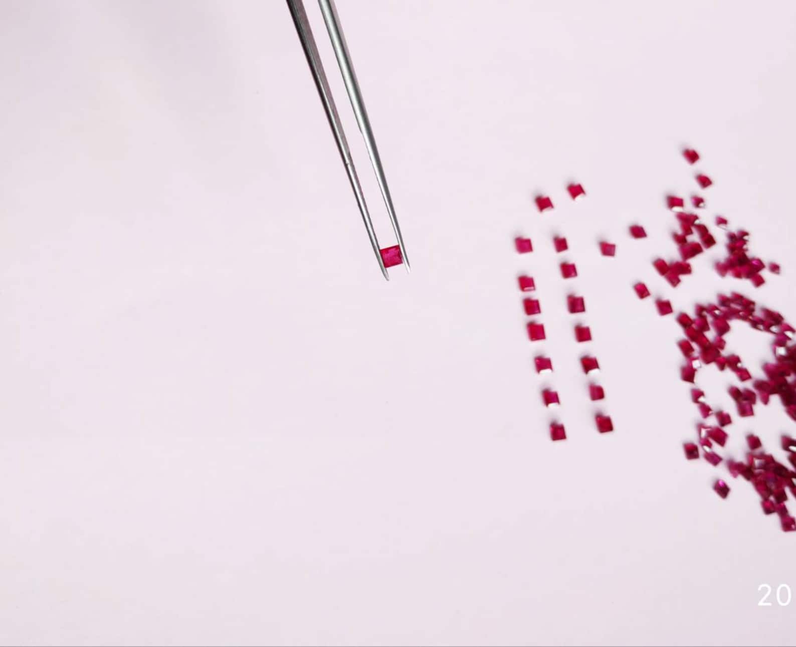Natural Burma Ruby Square Cut Stones 2mm 2.5mm 3mm 3.5mm 4mm | Etsy