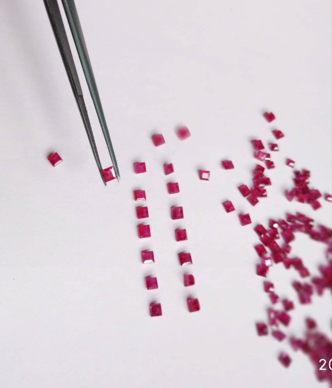 Natural Burma Ruby Square Cut Stones 2mm 2.5mm 3mm 3.5mm 4mm | Etsy