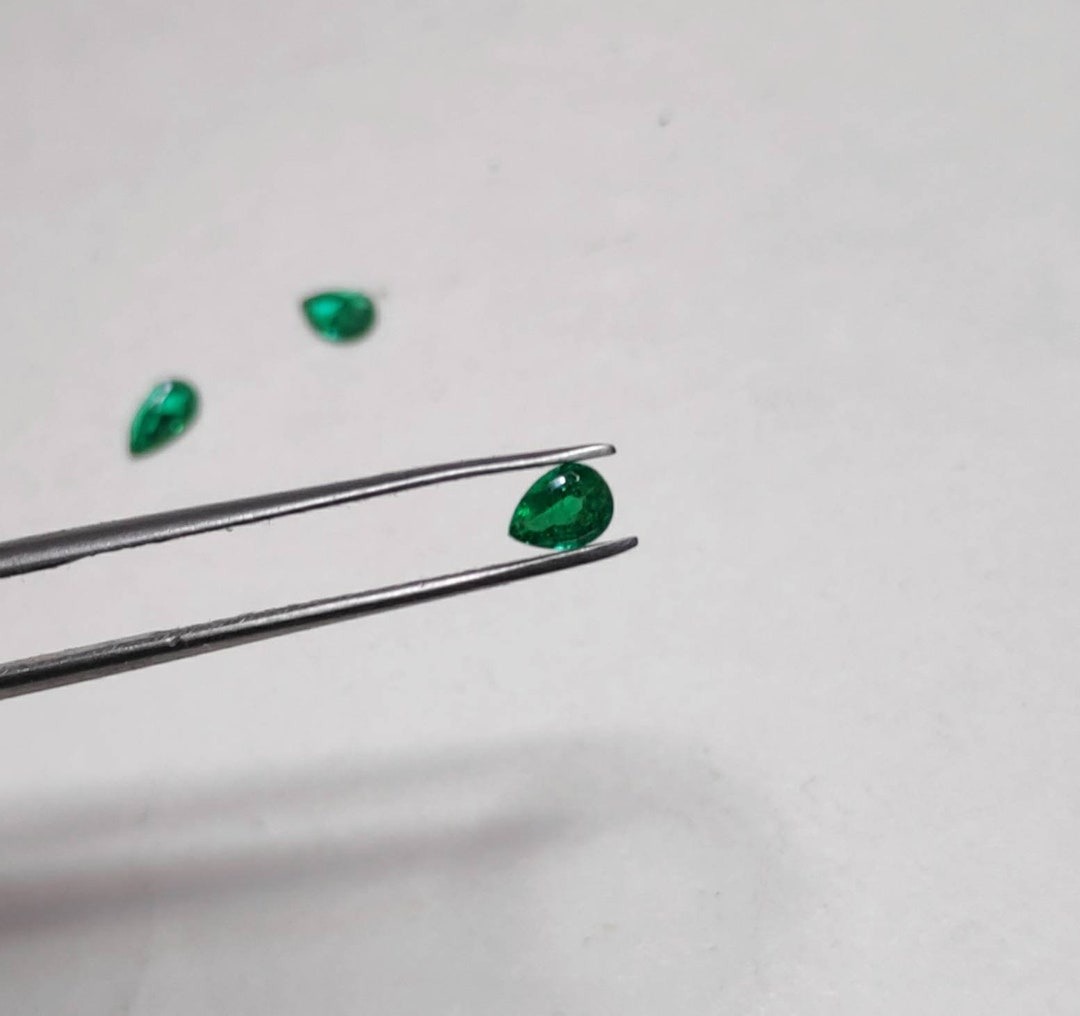 Natural Emerald Pear Shape 4x3mm Size, 5x3mm Size, Terdrop Emerald ...