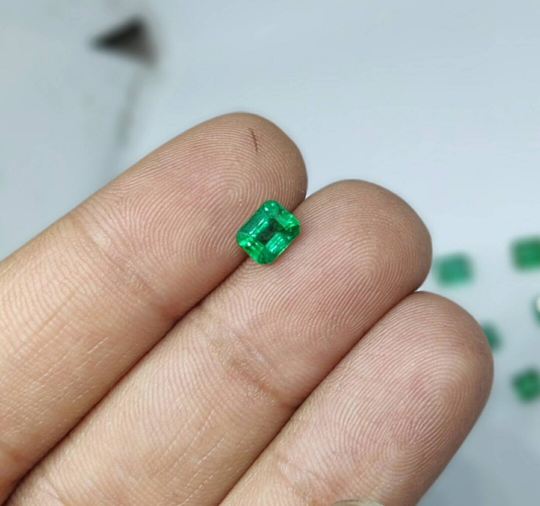 Beautiful Natural Emerald Octogen Shape Faceted Cutstones. Emerald ...