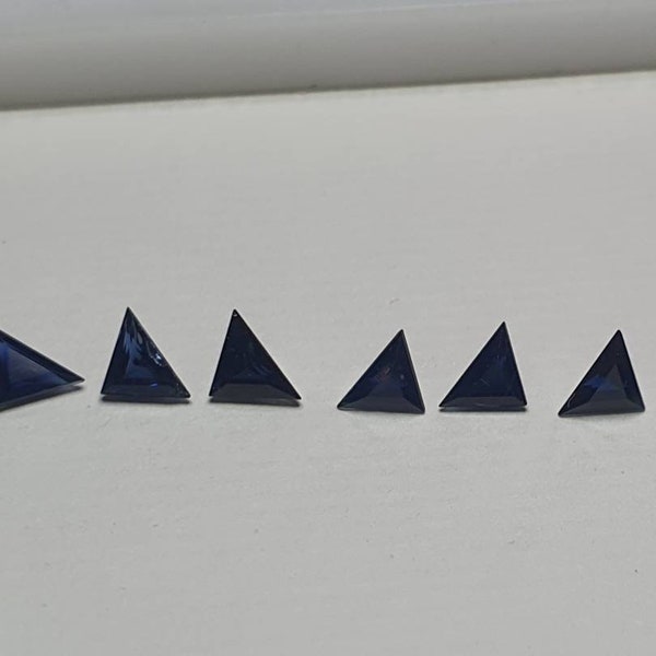 Triangle Cut Sapphire - Etsy