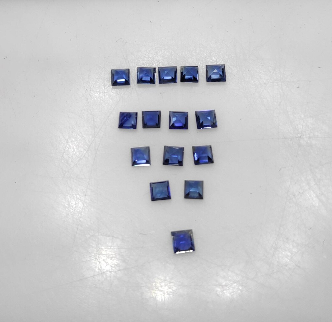 Natural Royal Blue Sapphire, Sapphire Square Shape Cutstone, Sapphire ...