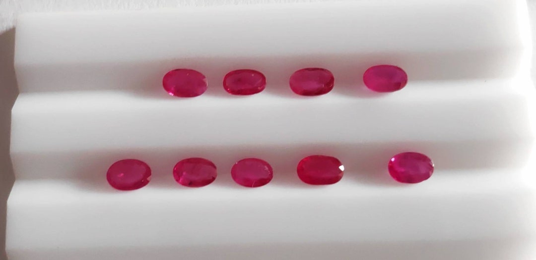 Natural Burma Ruby Oval Shape Faceted Cutstone Red Ruby 64mm - Etsy