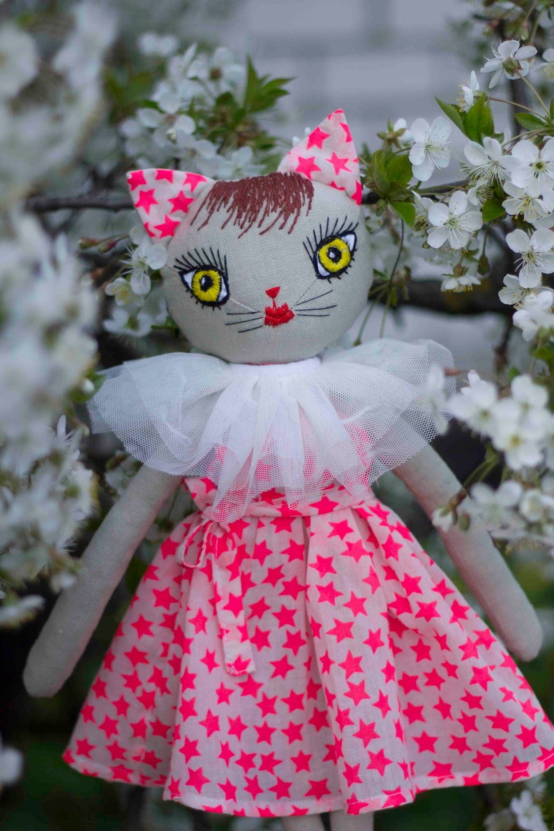 Cat Doll cats Textile cat cat lover Love catsCat rag | Etsy