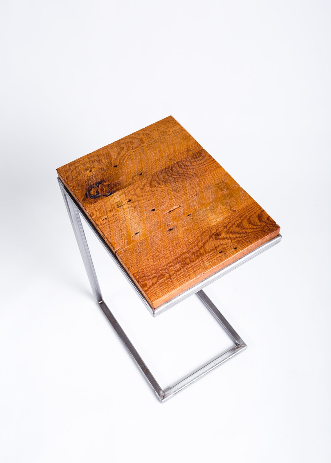 Handcrafted Side/drinks Table Made With Reclaimed Wood From a Building ...