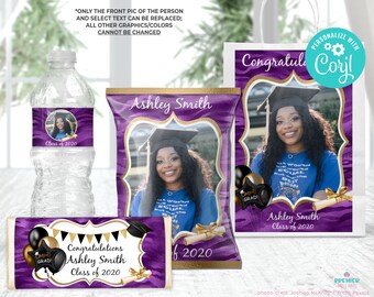 Editable Instant Access/download Dark Purple & Gold colors | Etsy