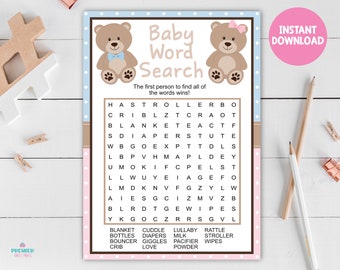 Teddy Bear Word Search - Etsy