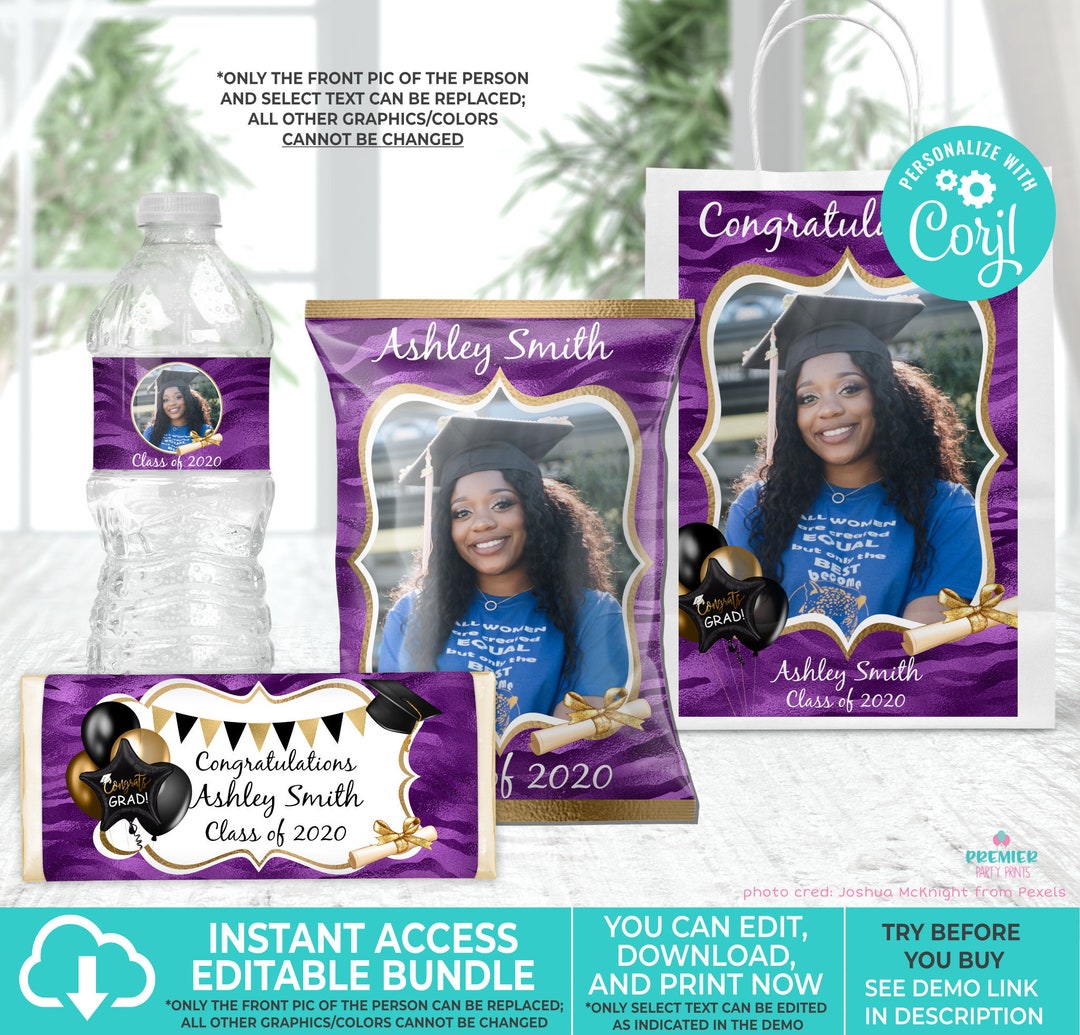 Editable Instant Access/download Dark Purple & Gold (colors Cannot Be ...