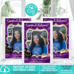 Editable Instant Access/download Dark Purple & Gold (colors Cannot Be ...