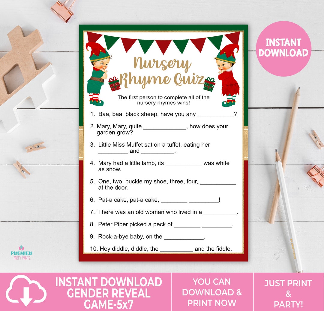 Instant Download Little Present Christmas/winter Nursery Rhyme - Etsy