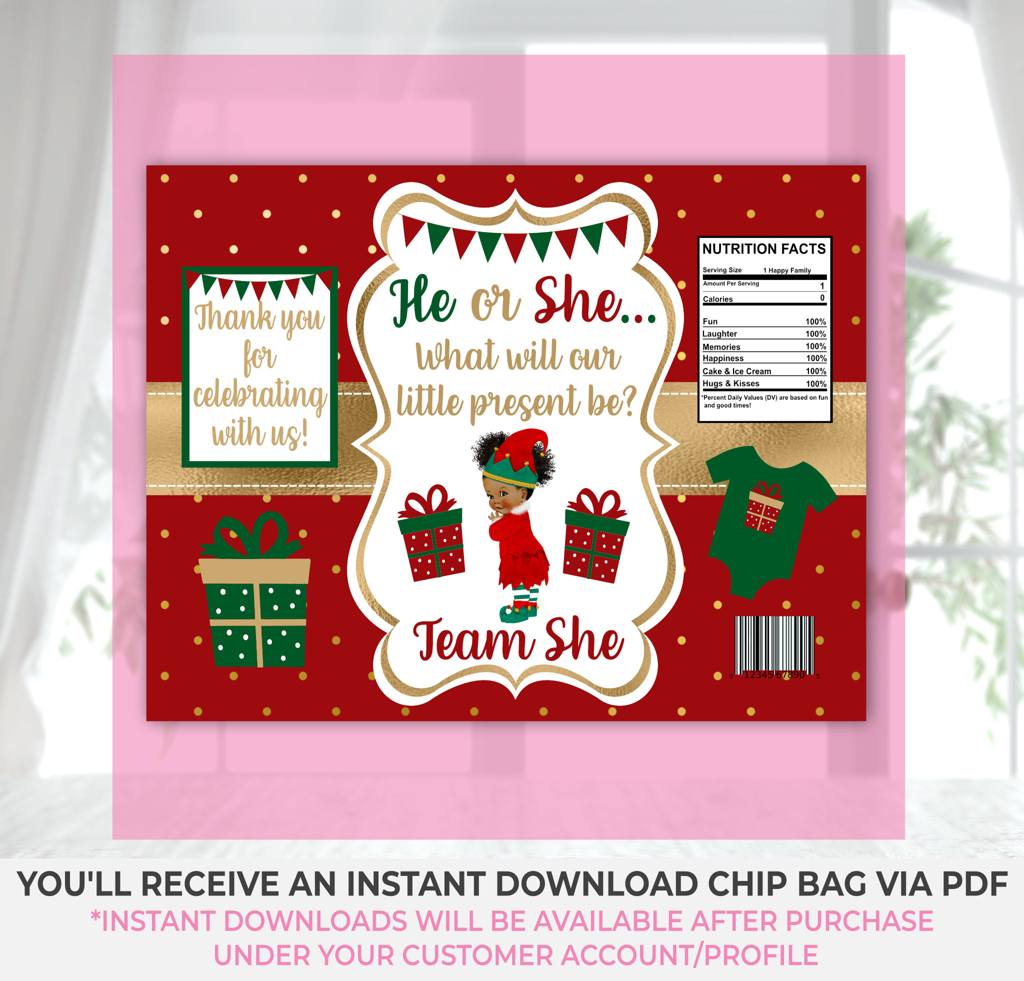 Instant Download non-editable Little Present - Etsy