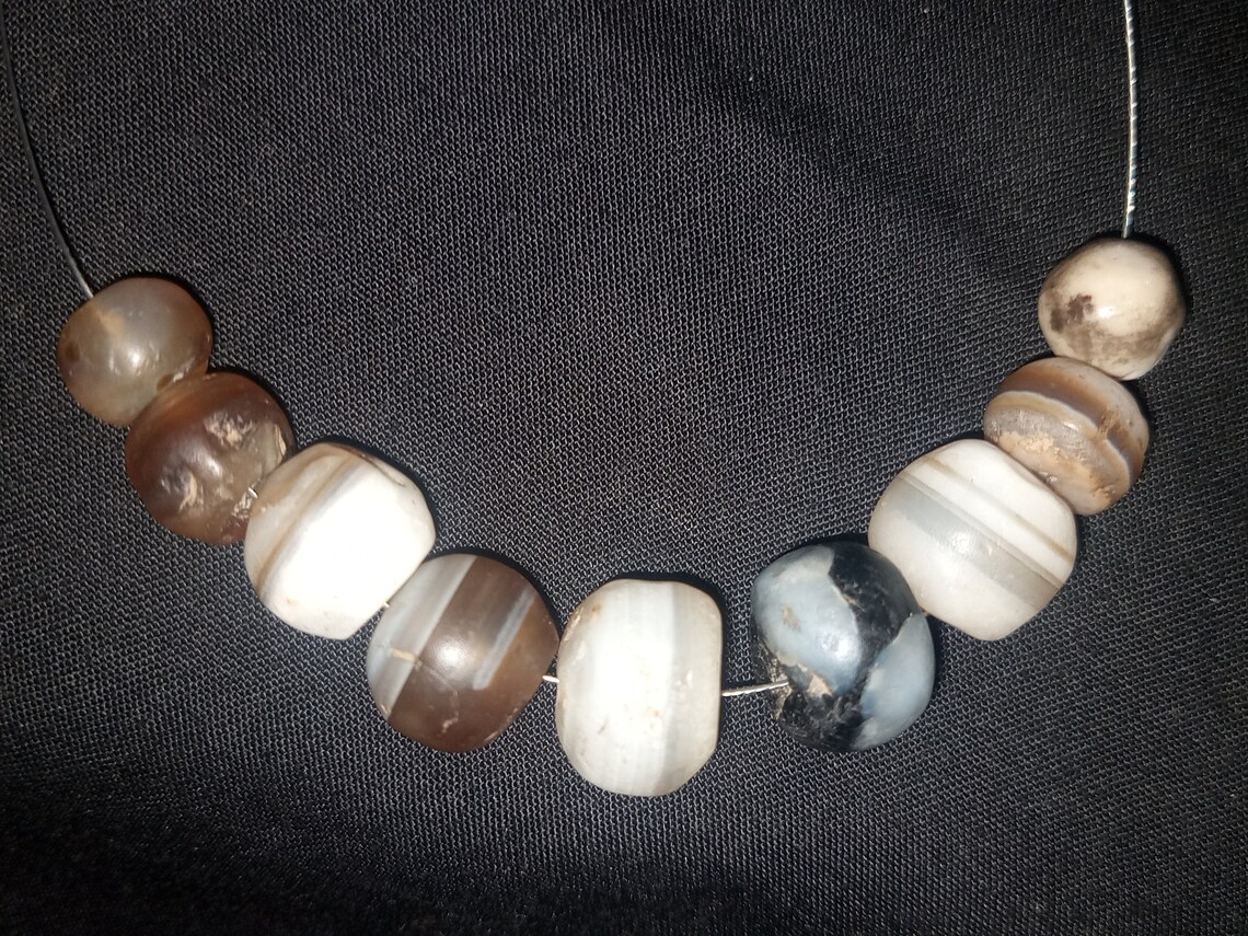 Ancient Sulemani Agate Beads With Beautiful Structures From Swat Region ...
