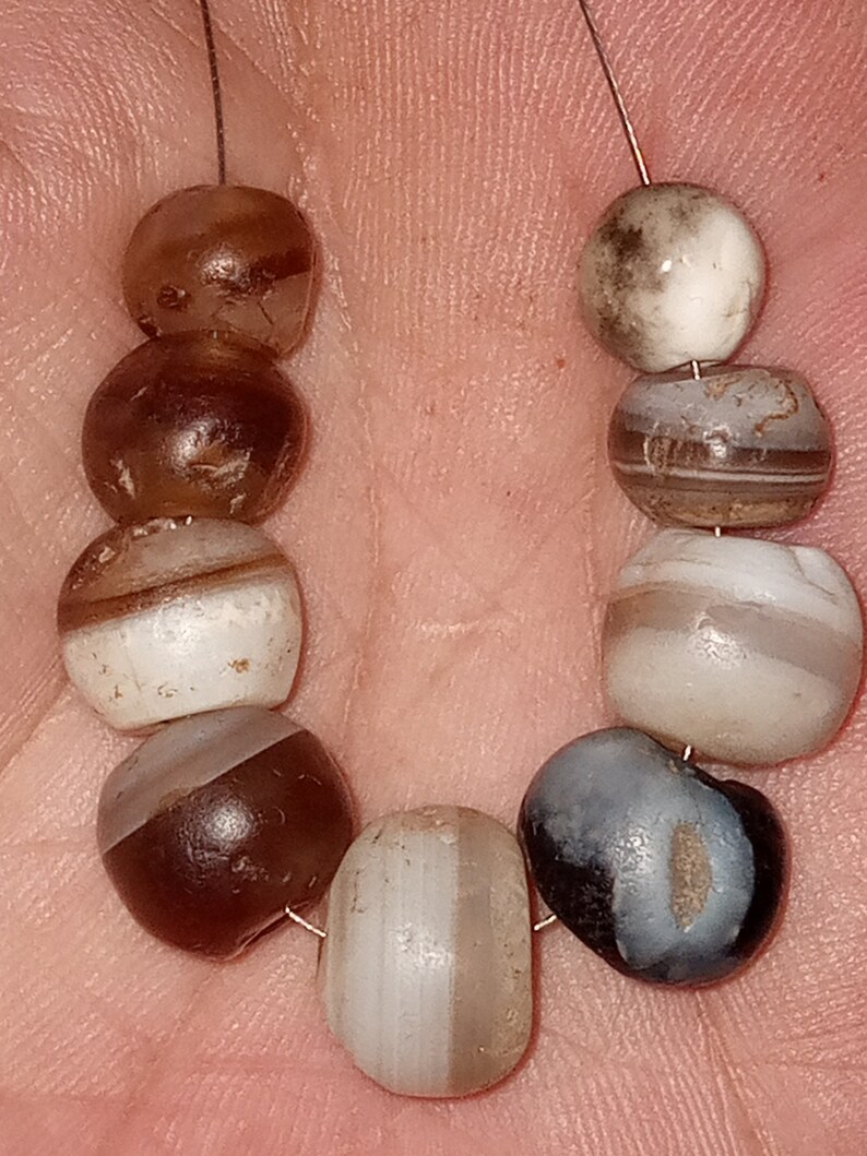 Ancient Sulemani Agate Beads With Beautiful Structures From Swat Region ...